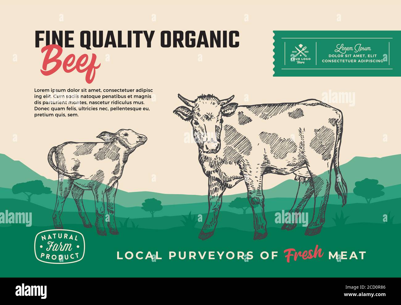 Natural Beef Label