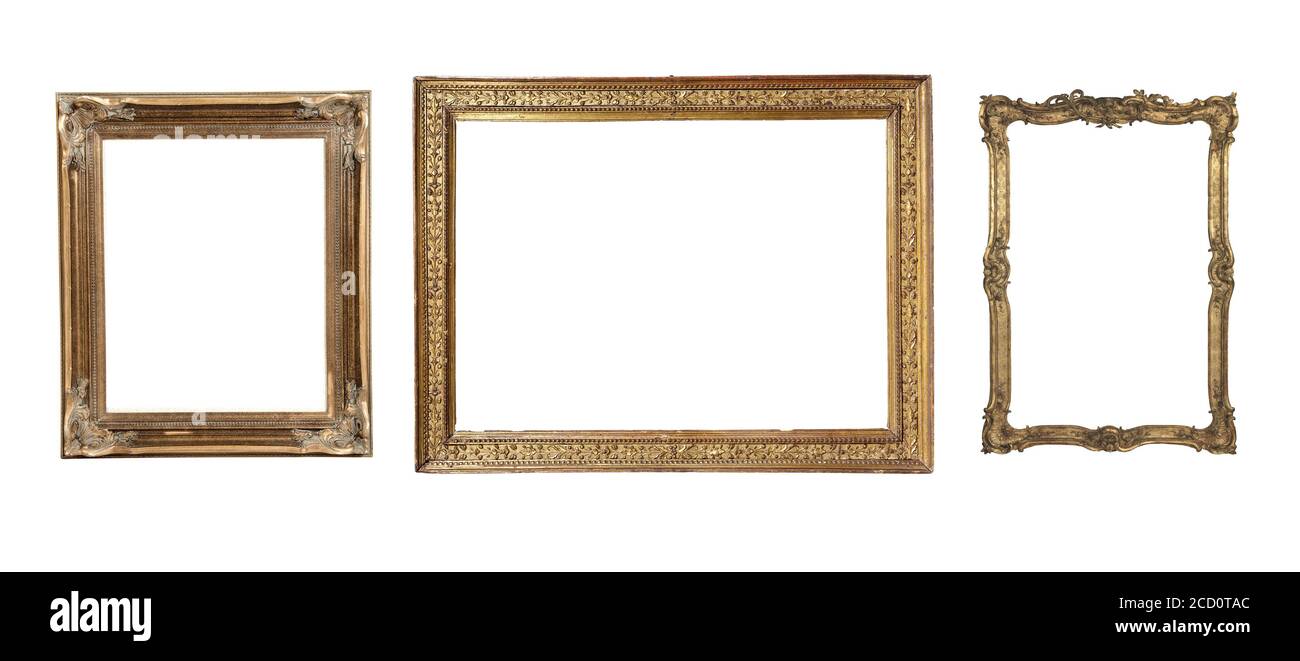 isolated antique old picture frame Stock Photo - Alamy