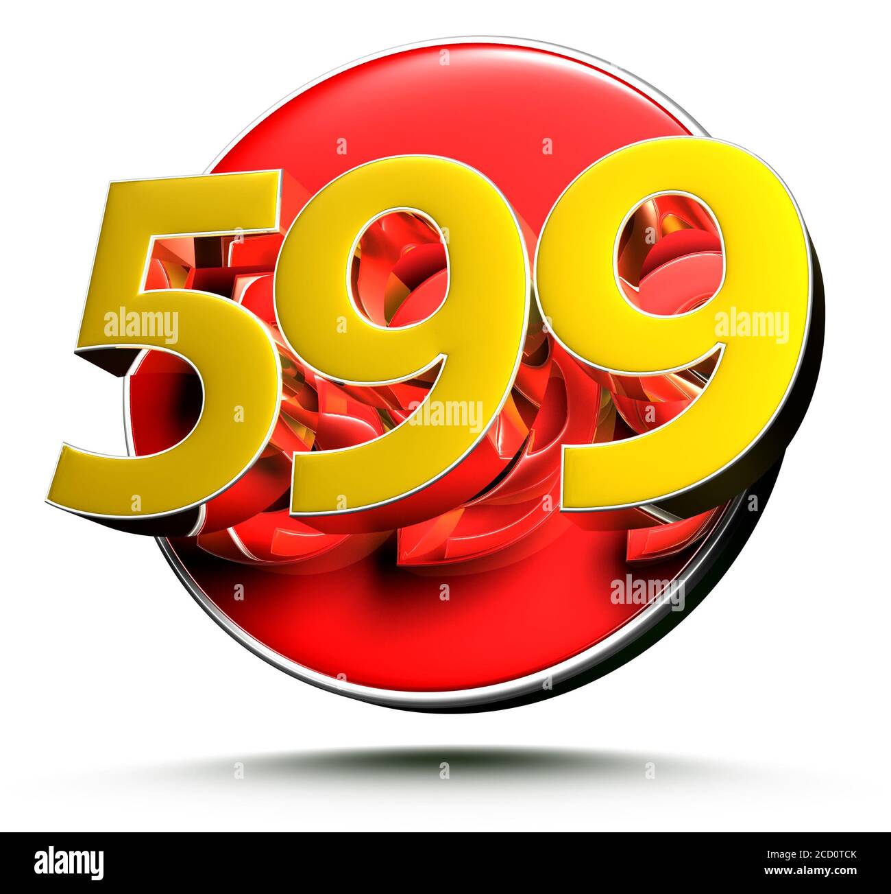 3d number 599 hi-res stock photography and images - Alamy