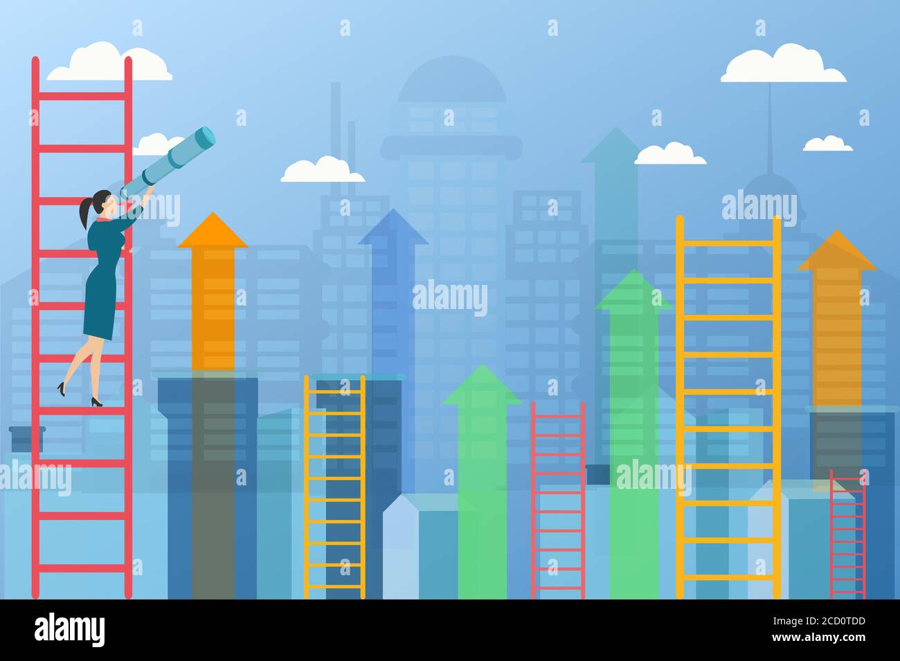 Ladders goal Stock Vector Images - Alamy