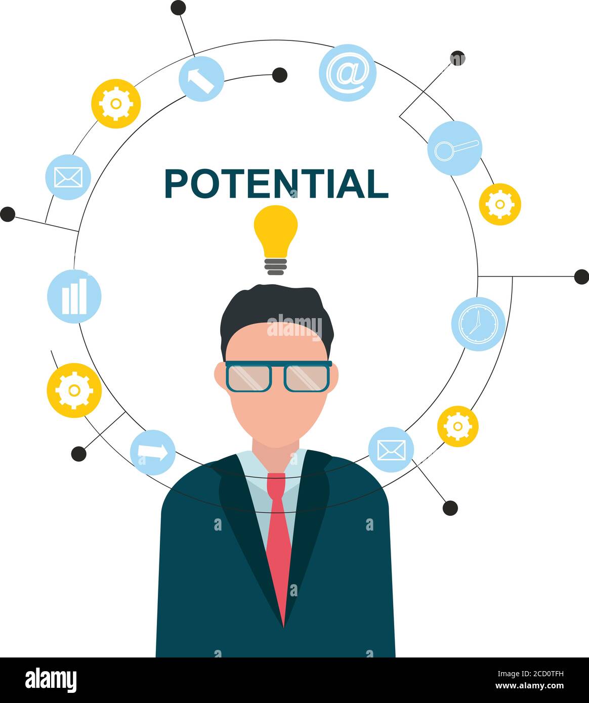 Worker growth potential Stock Vector Images - Alamy