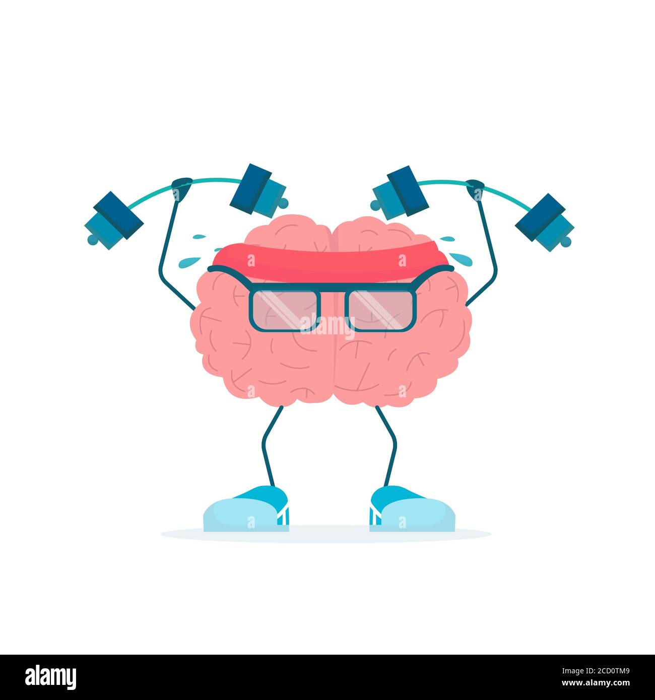 Brain while exercising Stock Vector Images - Alamy