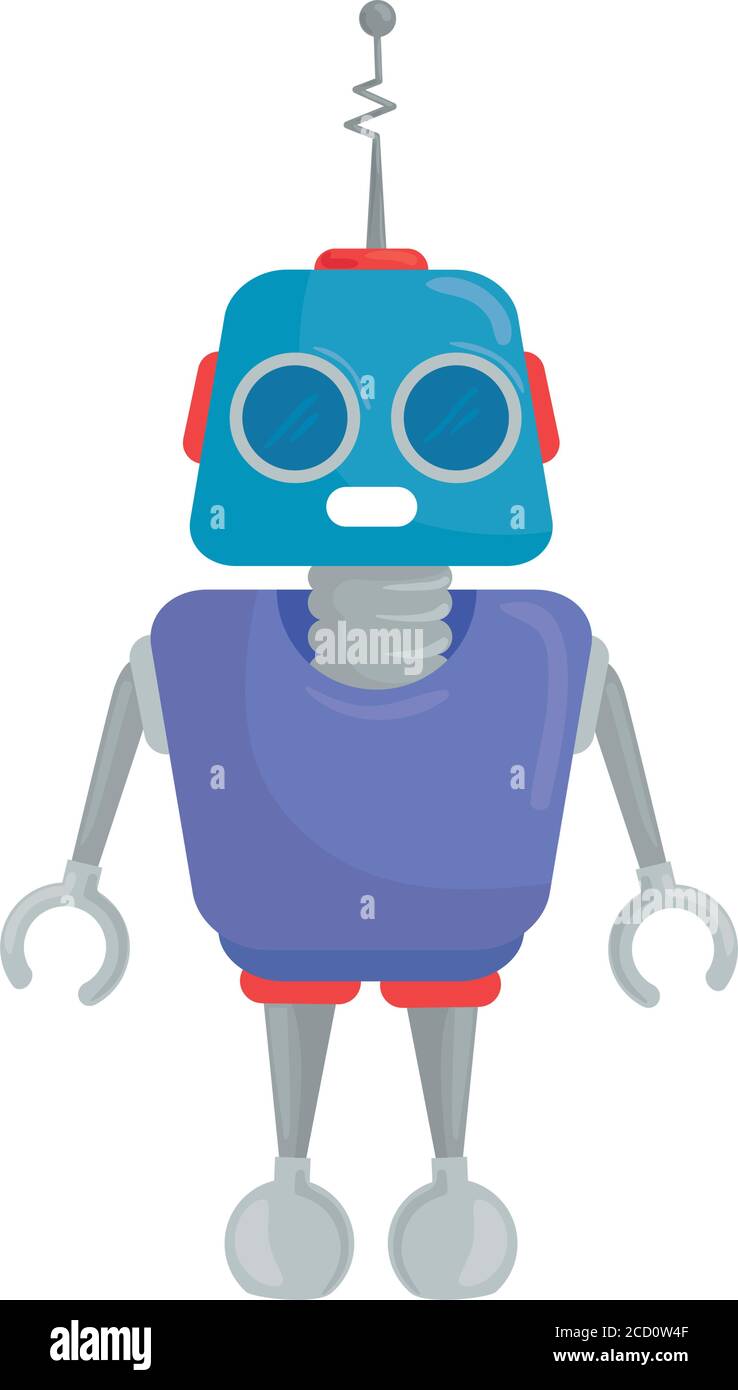 robot toy icon, in white background Stock Vector Image & Art - Alamy