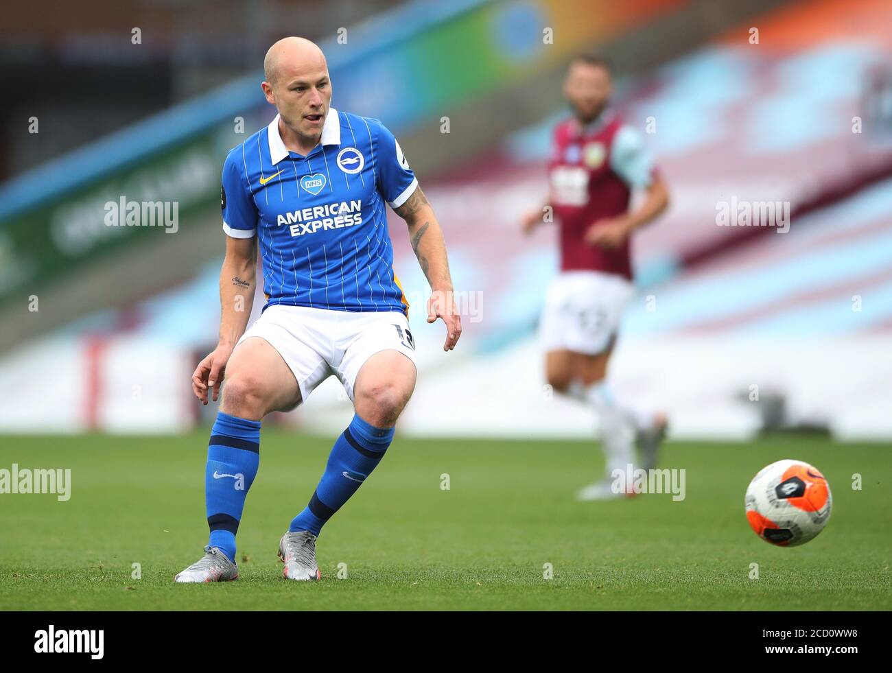 Brighton and Hove Albion's Aaron Mooy during the Premier League match ...