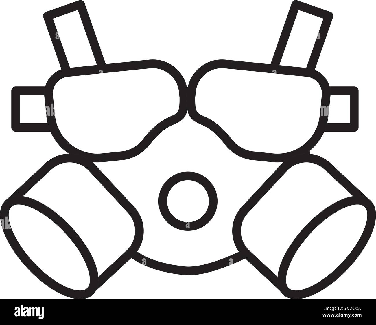 air protection mask line style icon vector illustration design Stock ...