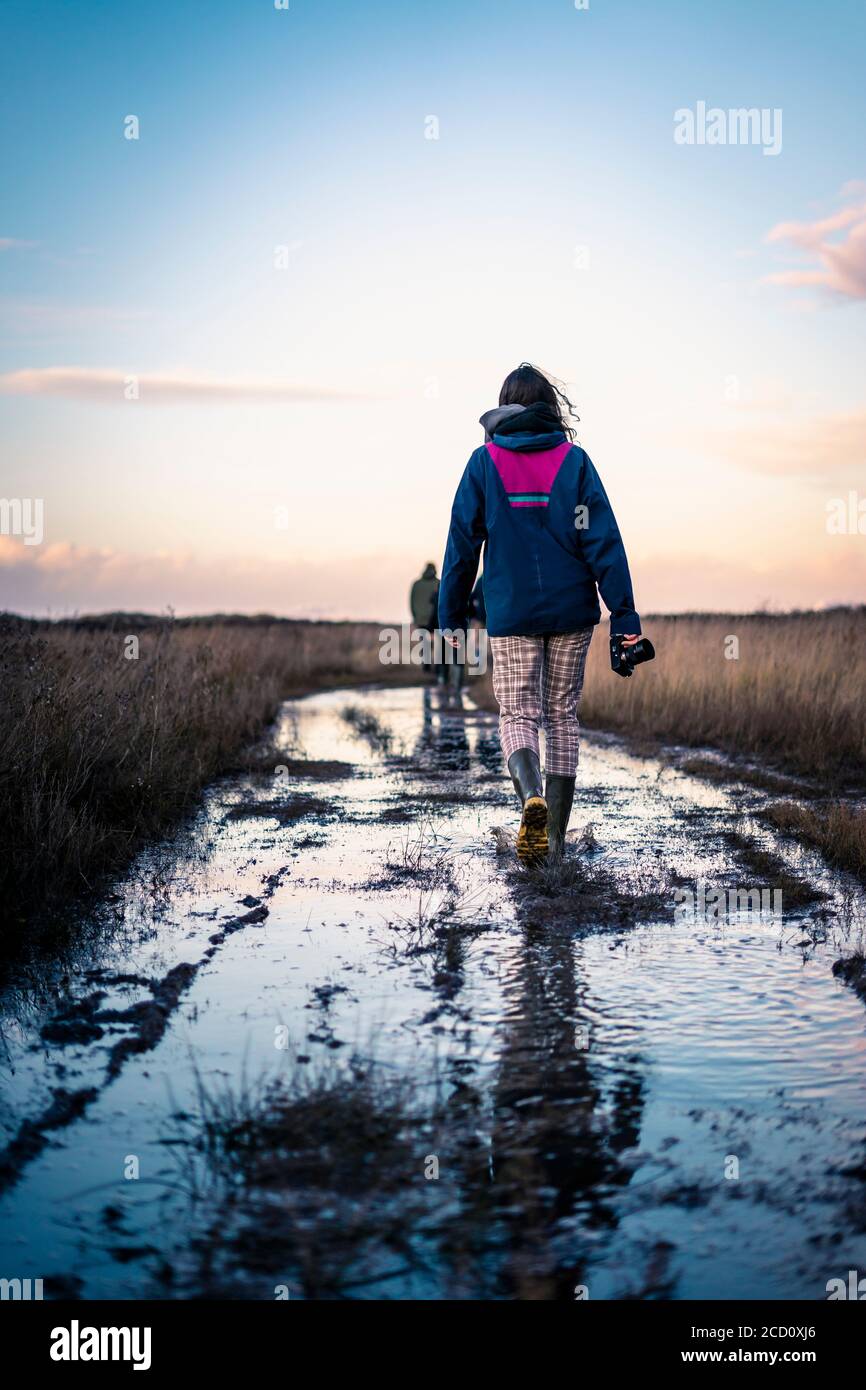 Walking through puddle hi-res stock photography and images - Alamy