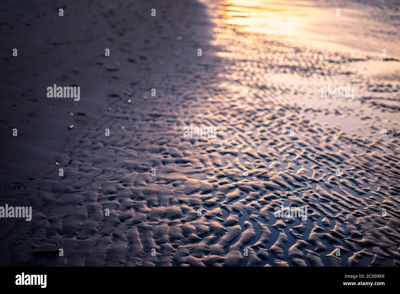 patterns in the sand at the beach Stock Photo - Alamy