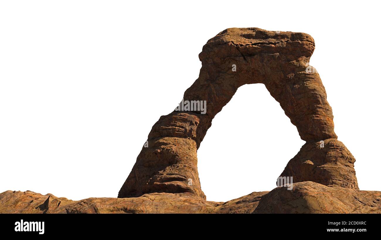 natural arch isolated on white background Stock Photo - Alamy