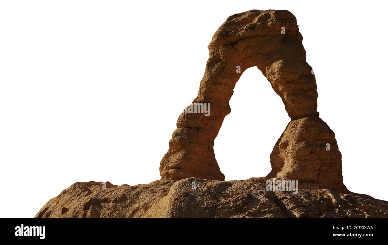 natural arch isolated on white background Stock Photo - Alamy