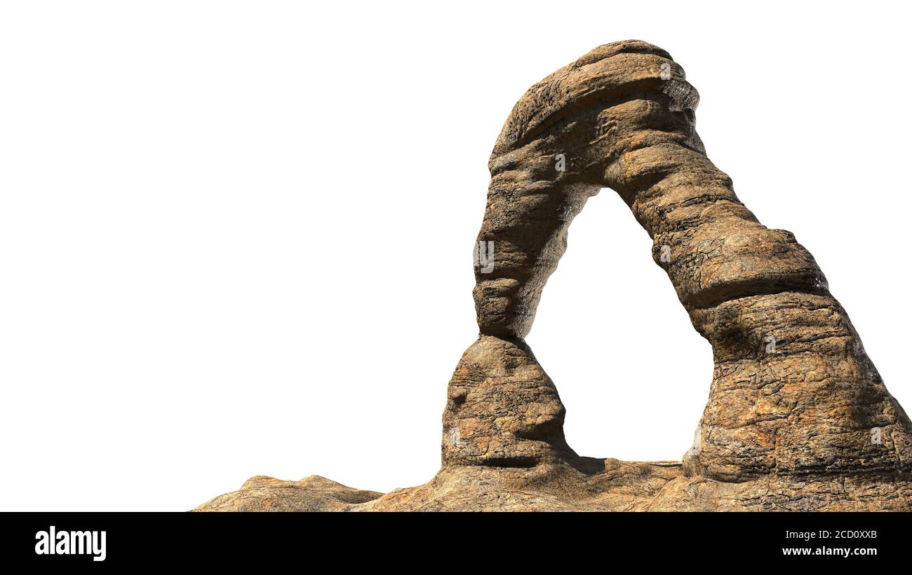 natural arch isolated on white background Stock Photo - Alamy