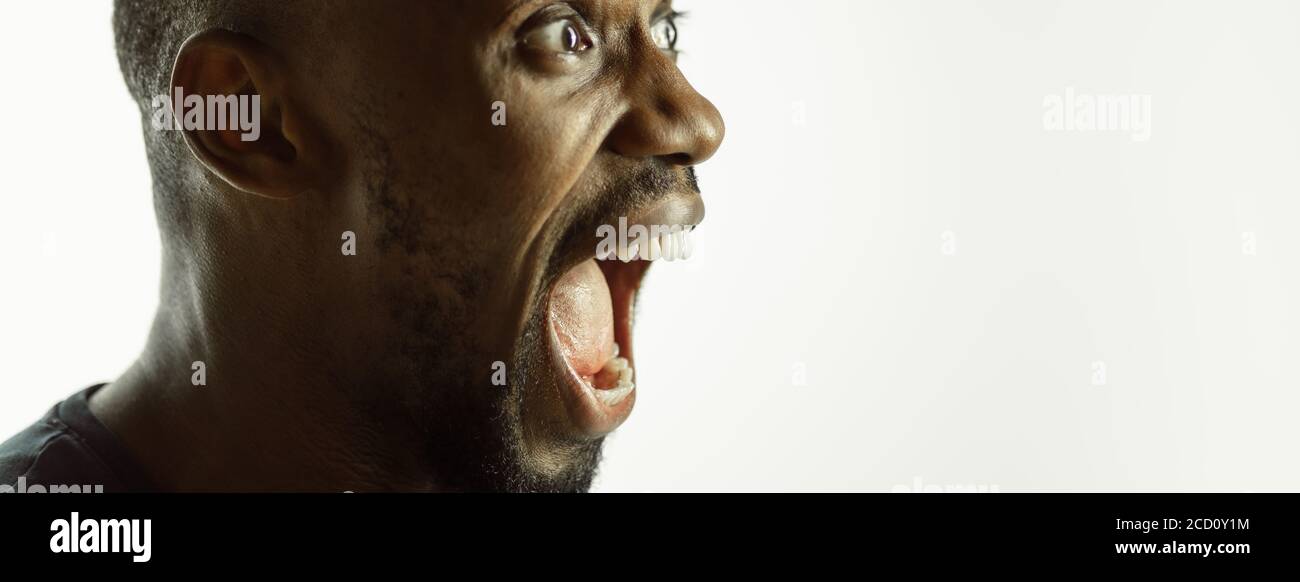 Screaming Black Man Profile
