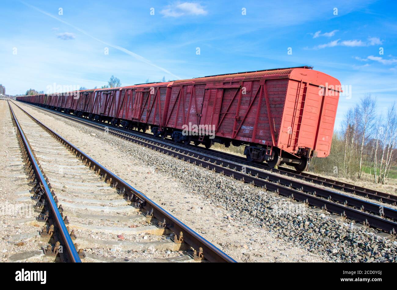 Red train station with steel railing hi-res stock photography and ...