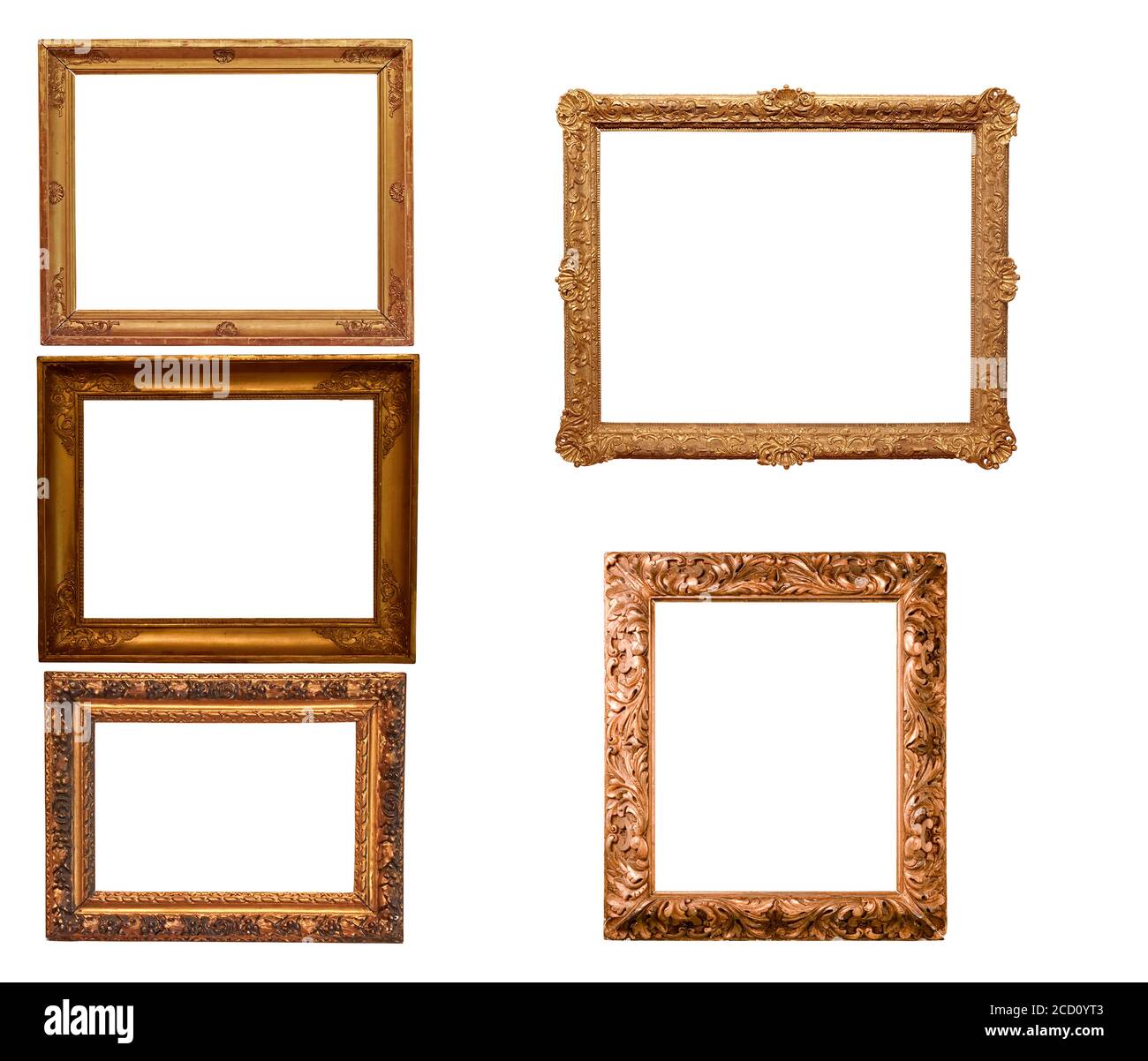 isolated antique old picture frame Stock Photo - Alamy