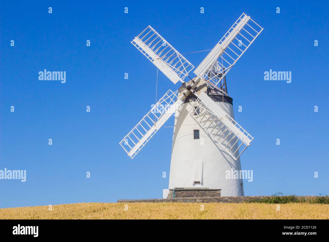 The traditional Ballycopeland Windmill on a bright summers day. This ...