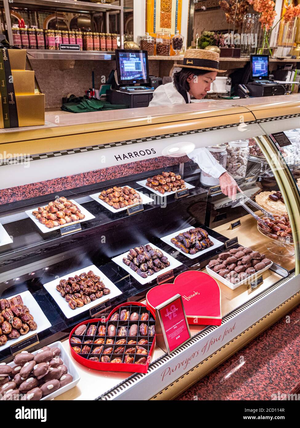 Harrods food hall mall brompton rd knightsbridge hi-res stock ...