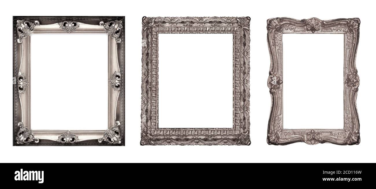 Silver oval picture frames hi-res stock photography and images - Alamy