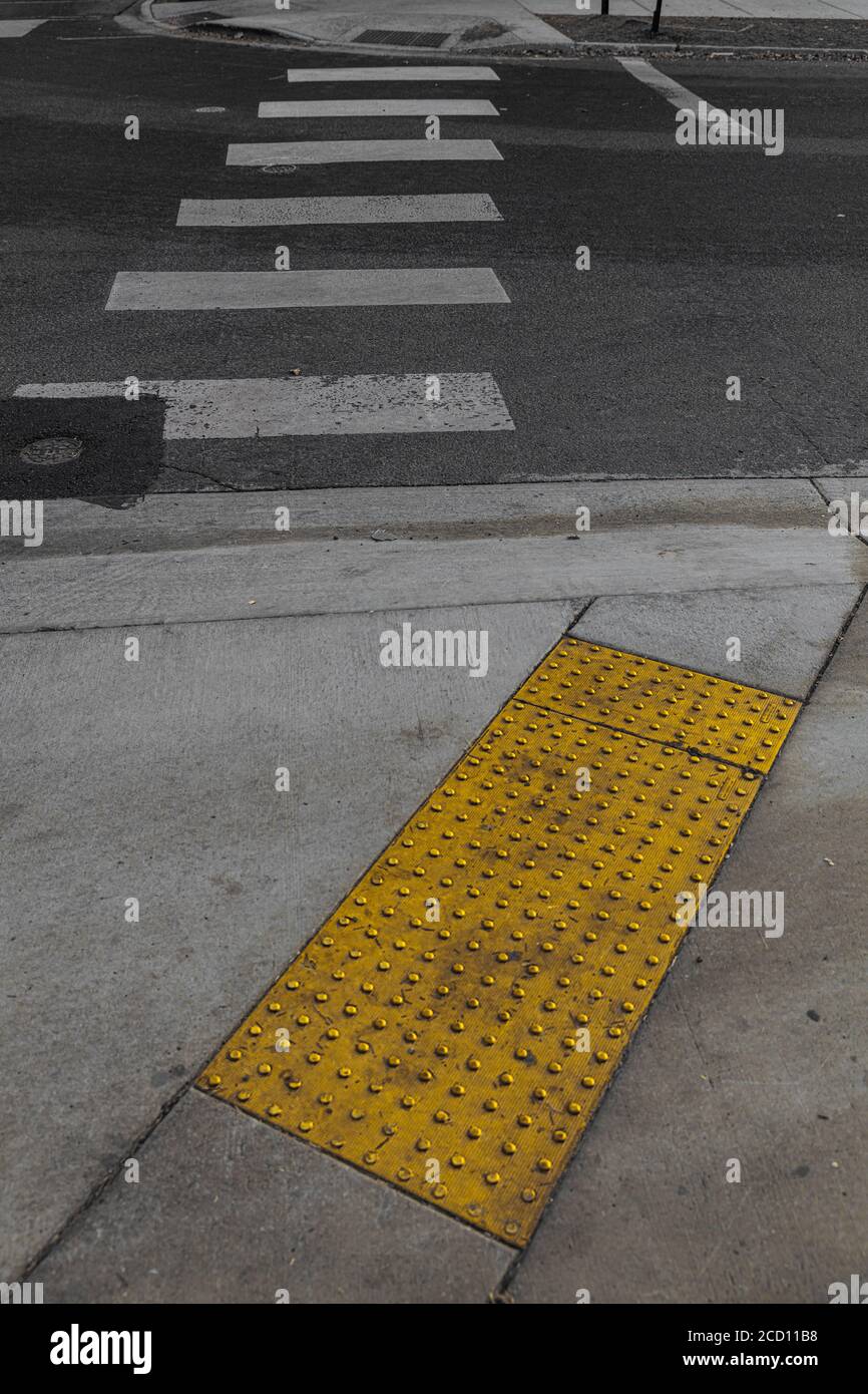 Crossing Street Stripes and Markings Stock Photo - Alamy