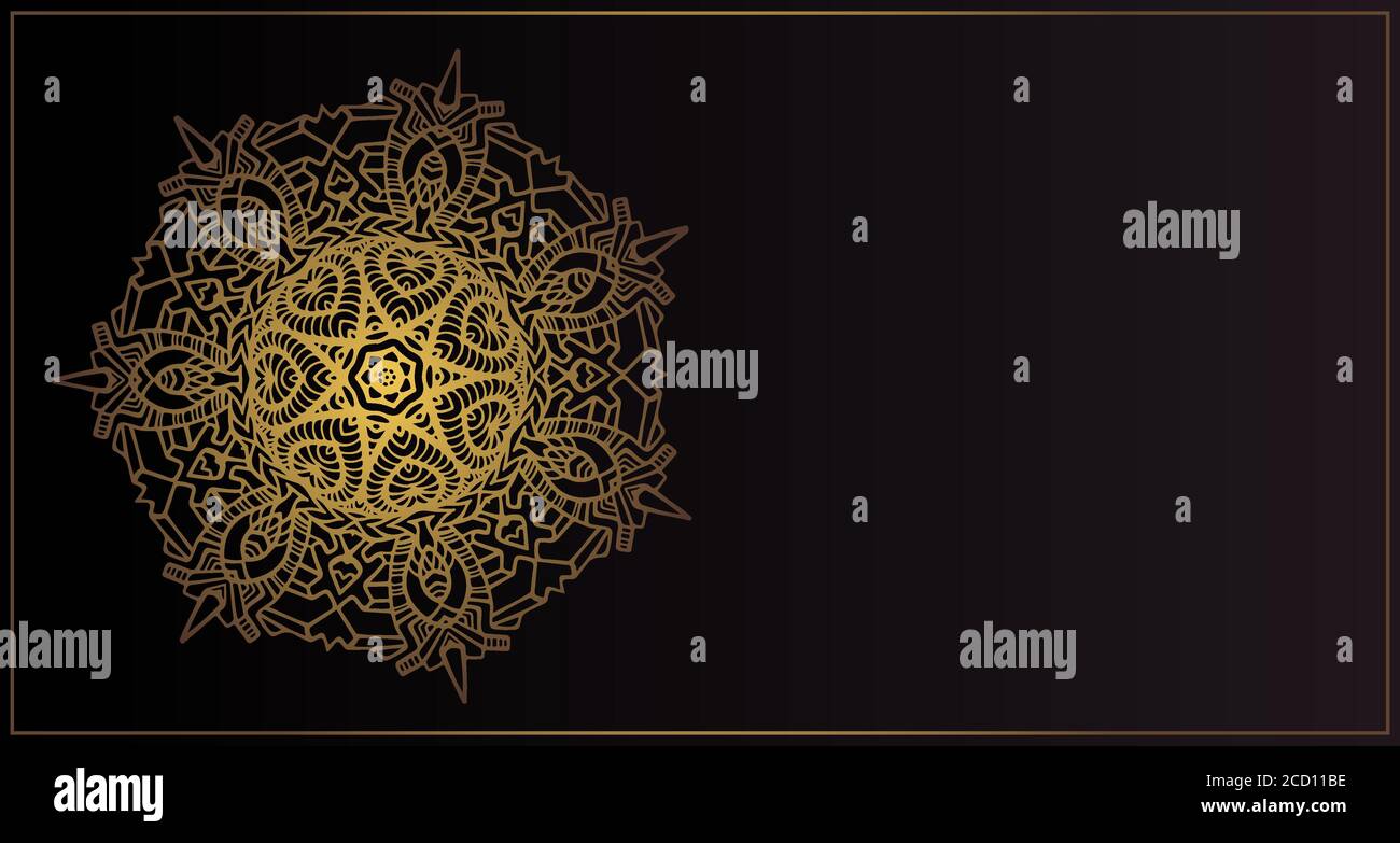 Vintage vivid abstract steampunk cyber ethnic mandala, rusty golden ...