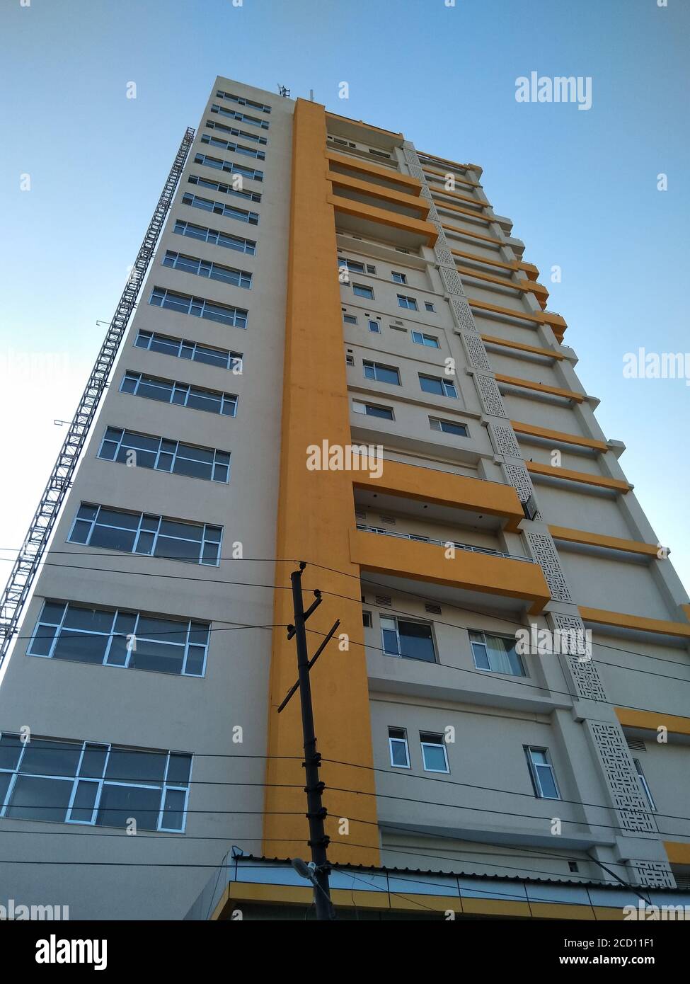 A picture of building with sky background Stock Photo - Alamy