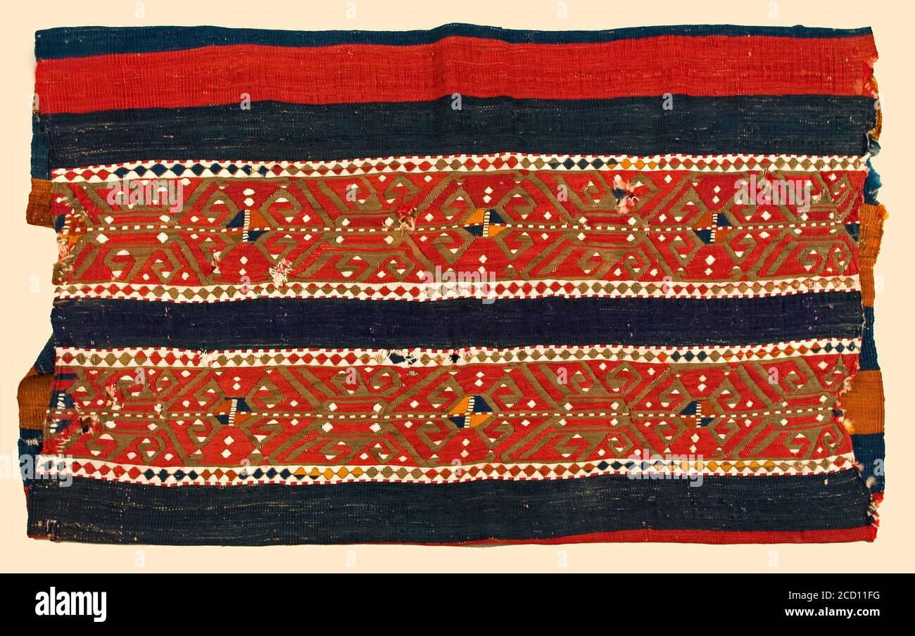 a beautiful and colored Traditional old handmade Turkish Carpet Stock ...