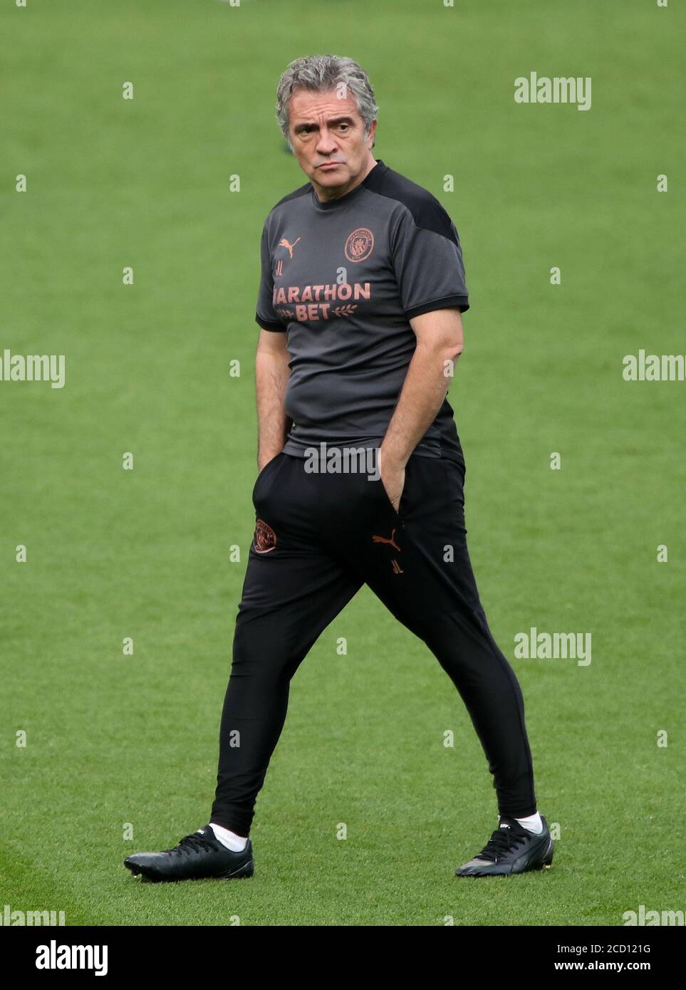 Manchester City assistant coach Juanma Lillo prior to the beginning of ...