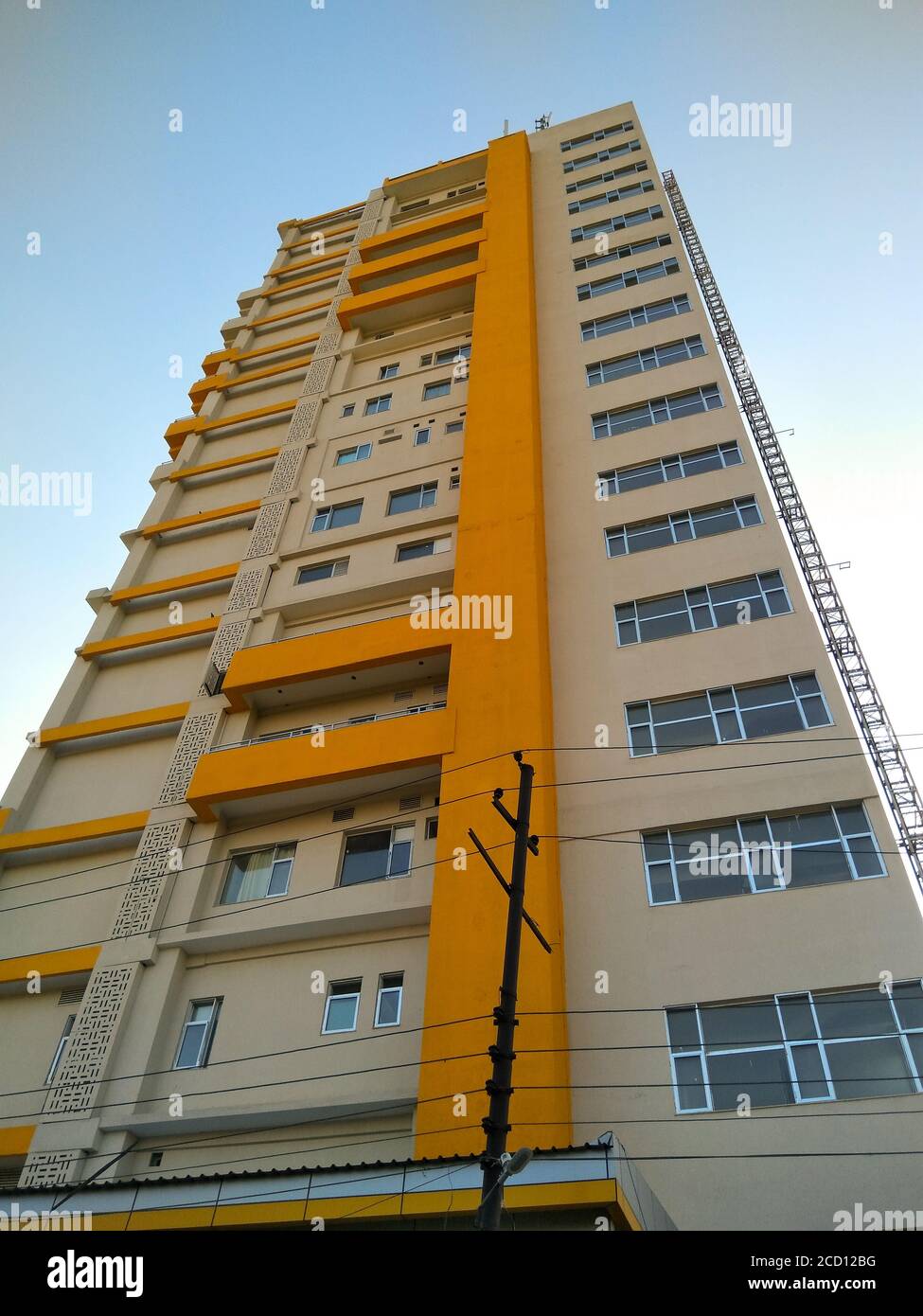 A picture of building with sky background Stock Photo - Alamy