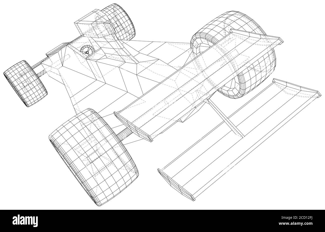 Race car. Wire-frame. EPS10 format. Vector created of 3d Stock Vector ...
