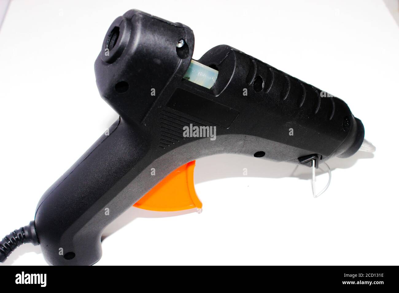 A picture of glue gun on white background Stock Photo - Alamy