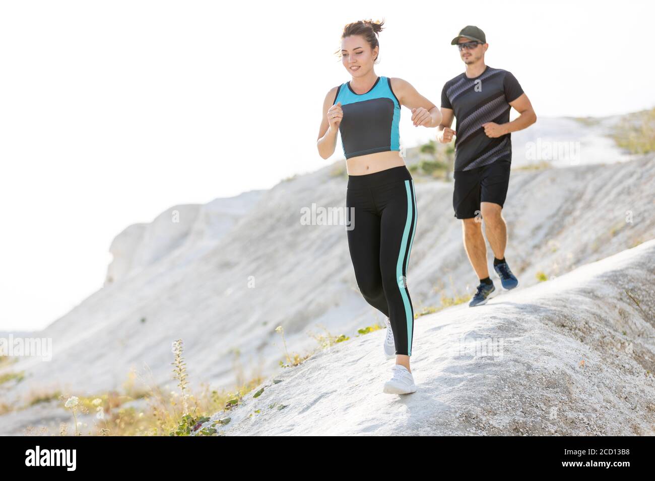 Man Running Cliff High Resolution Stock Photography and Images - Alamy
