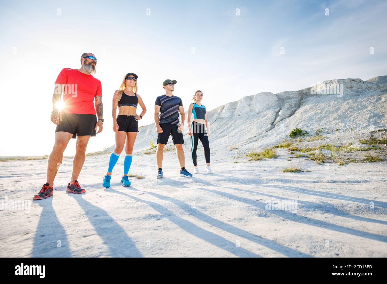 Female athletes standing together hi-res stock photography and images ...