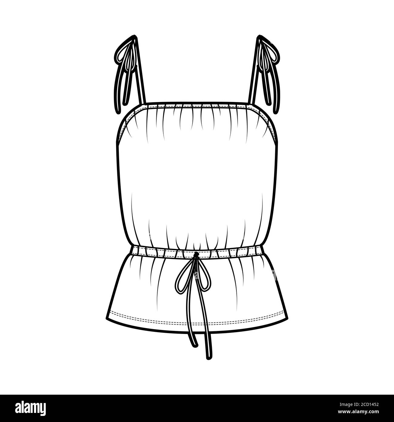 Drawstring fastening Stock Vector Images - Alamy