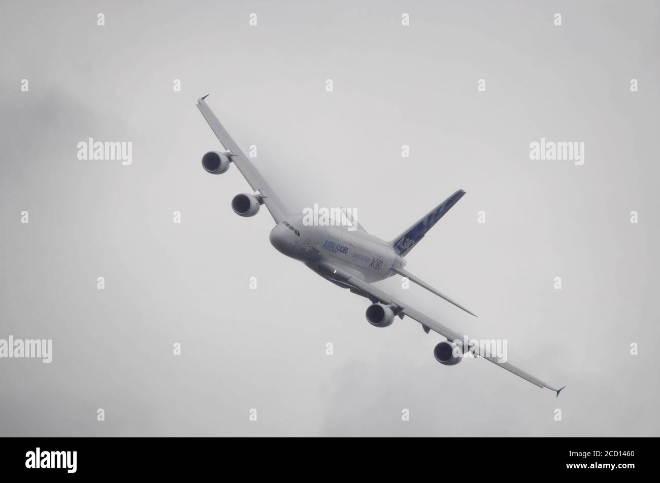 Airbus A380 in flight Stock Photo - Alamy