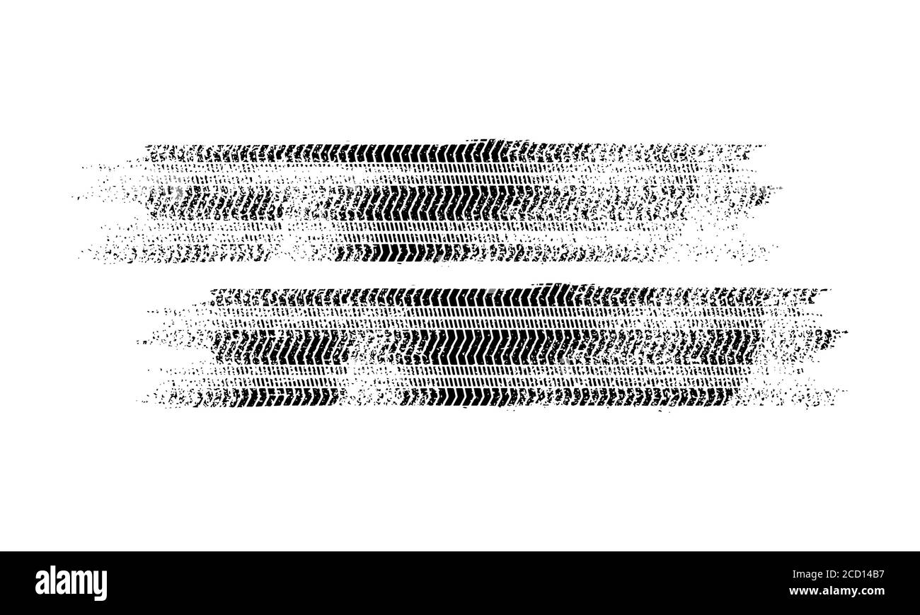 Mud tyre marks Cut Out Stock Images & Pictures - Alamy