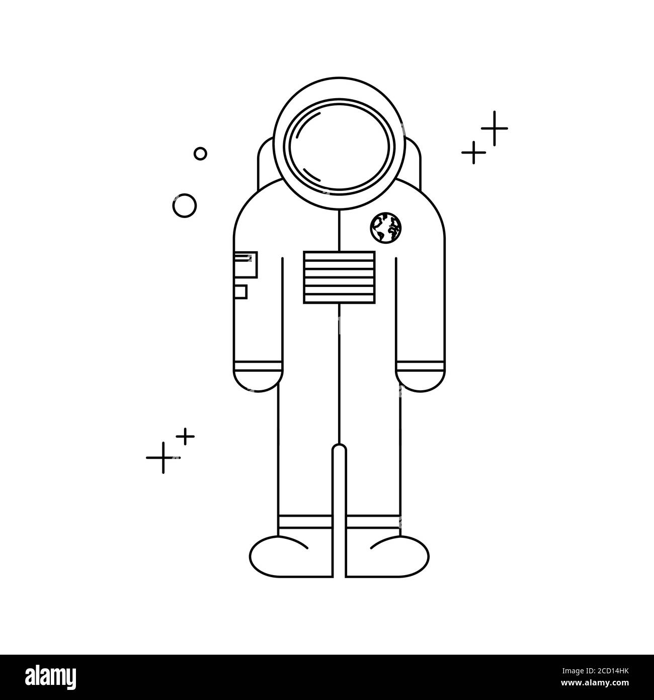 Astronaut Suit Outline