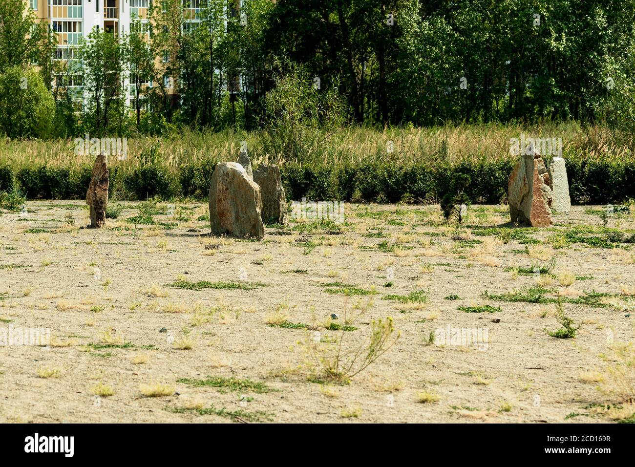 Tall stones standing close to each other Stock Photo - Alamy