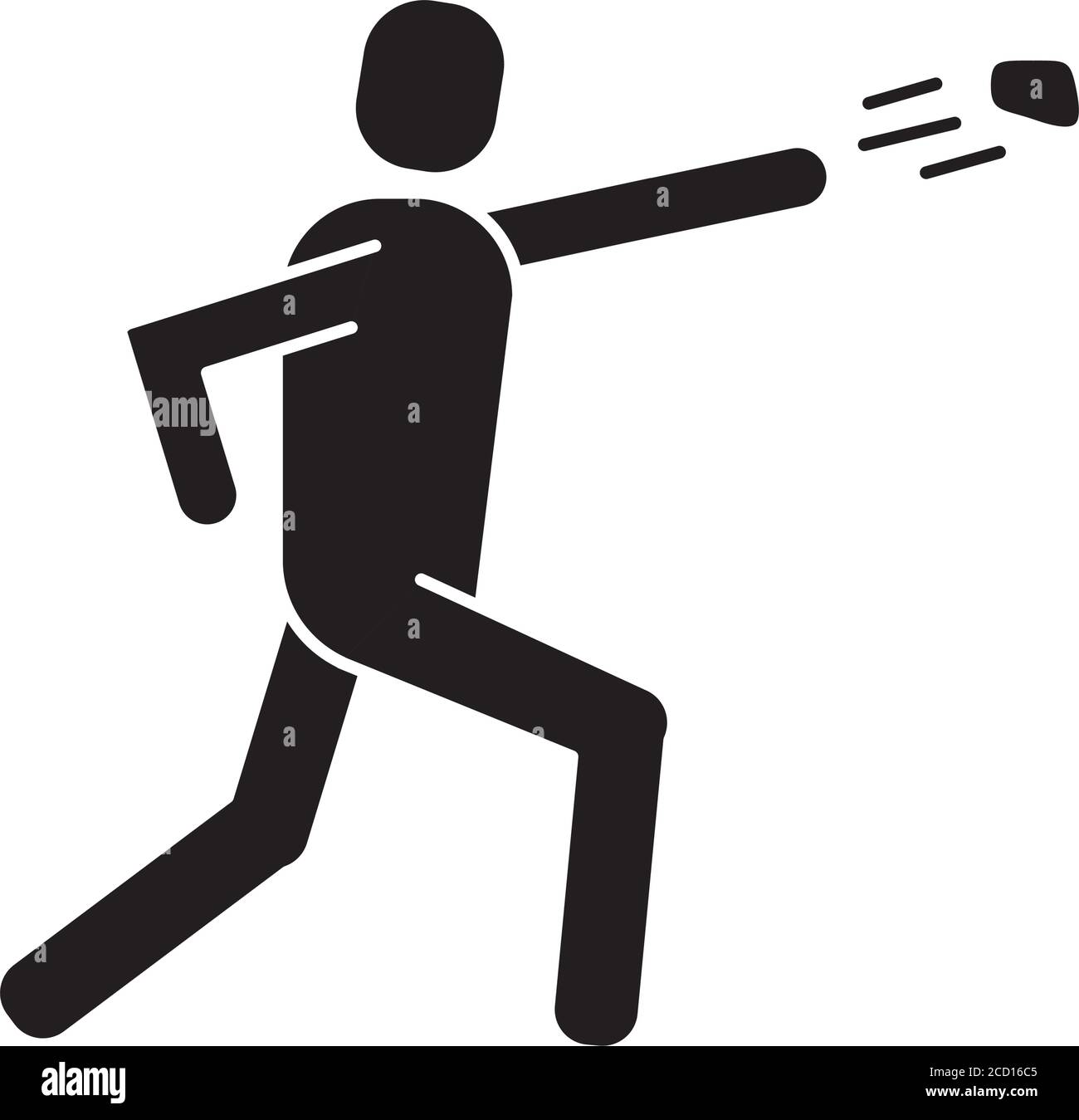 Violent person silhouette Cut Out Stock Images & Pictures - Alamy