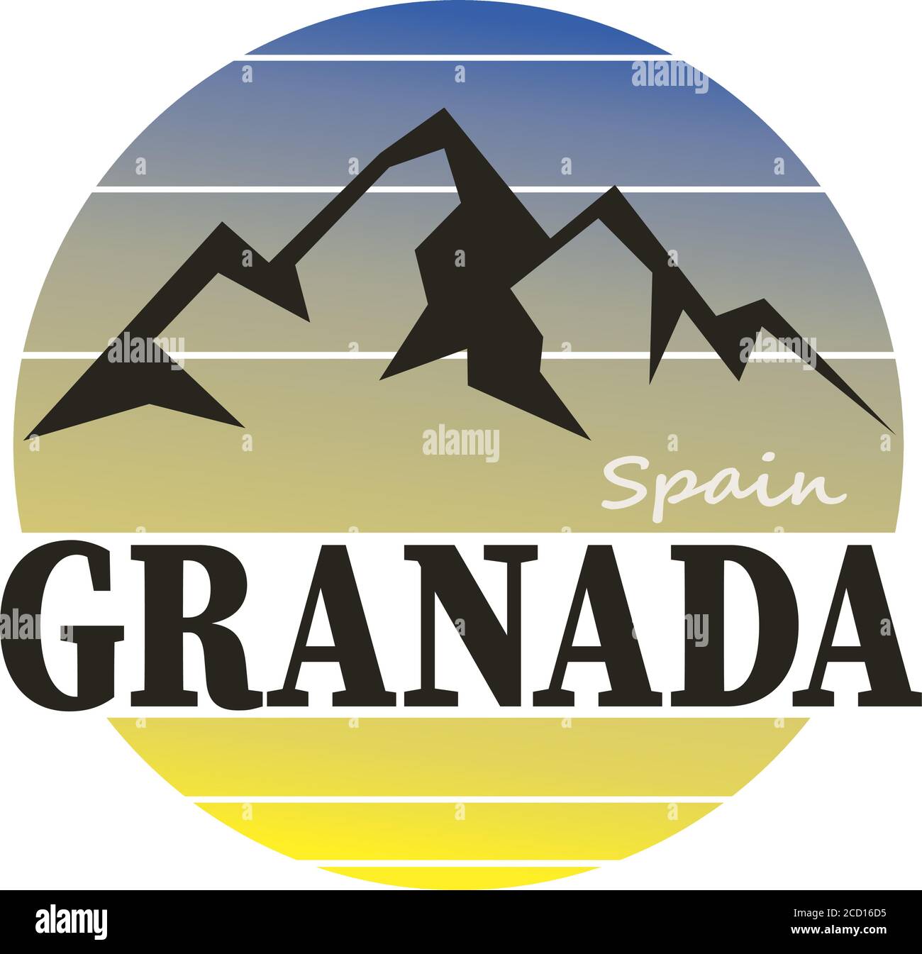 Granada Andalucia Espa a Europa Stamp Logo Icon Symbol Design Stock ...