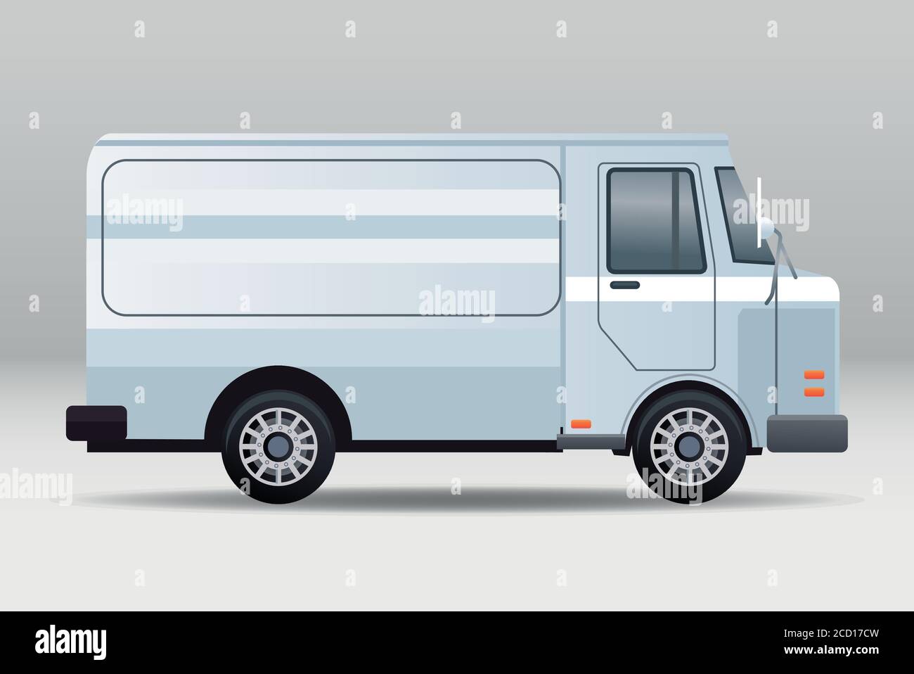 Silver van Stock Vector Images - Alamy