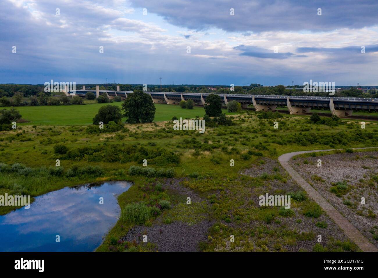 Magdeburg, Germany. 17th July, 2020. View of the Magdeburg waterway ...