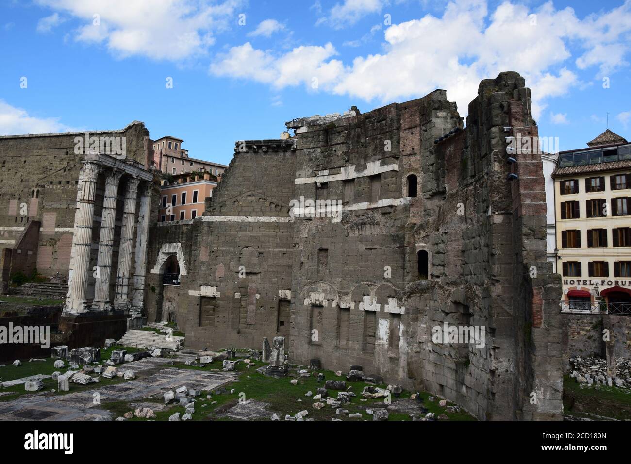 Ruins of Forum Augustus and Forum of Nerva in Rome, Italy Stock Photo ...