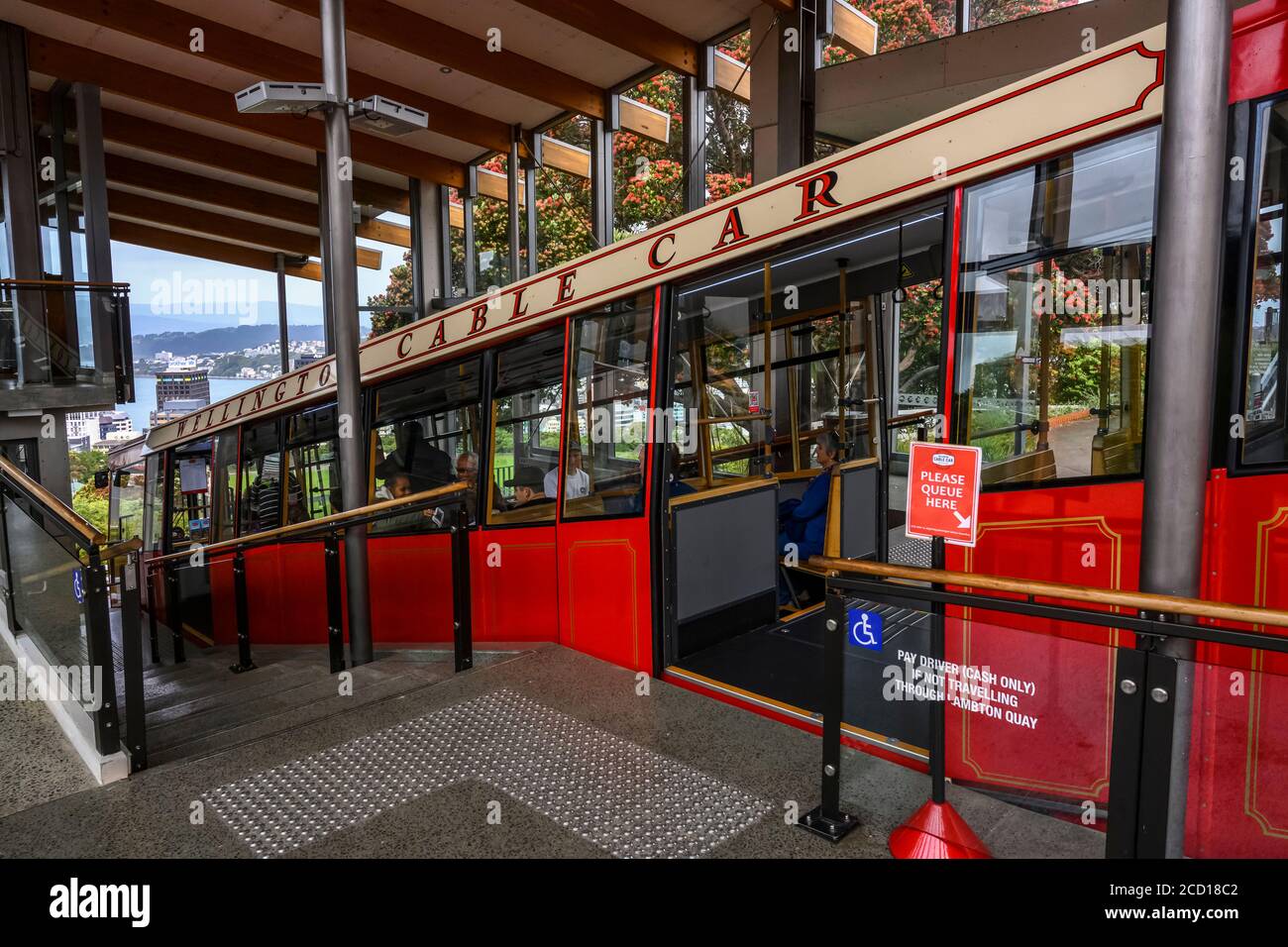 The Wellington Cable Car is a funicular railway in Wellington, New ...