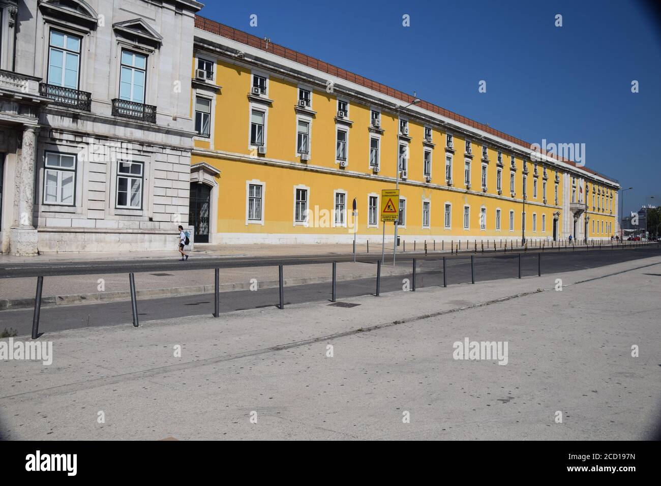 downtown Lisbon capital of Portugal historical buildings old Portuguese ...