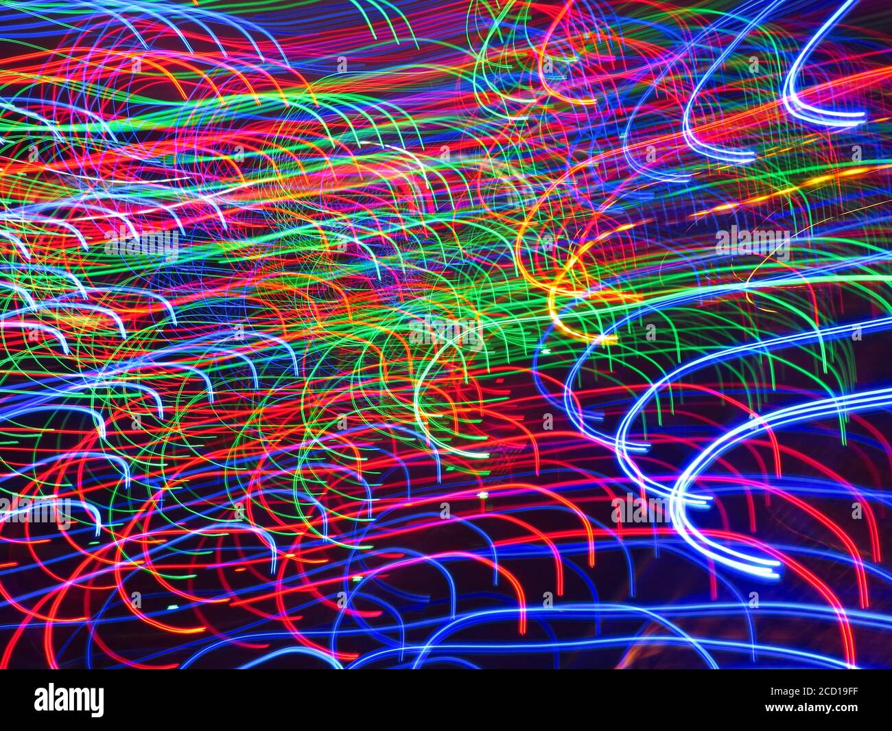 Shot of interlaced rhythmic light trajectory - perfect for futuristic ...