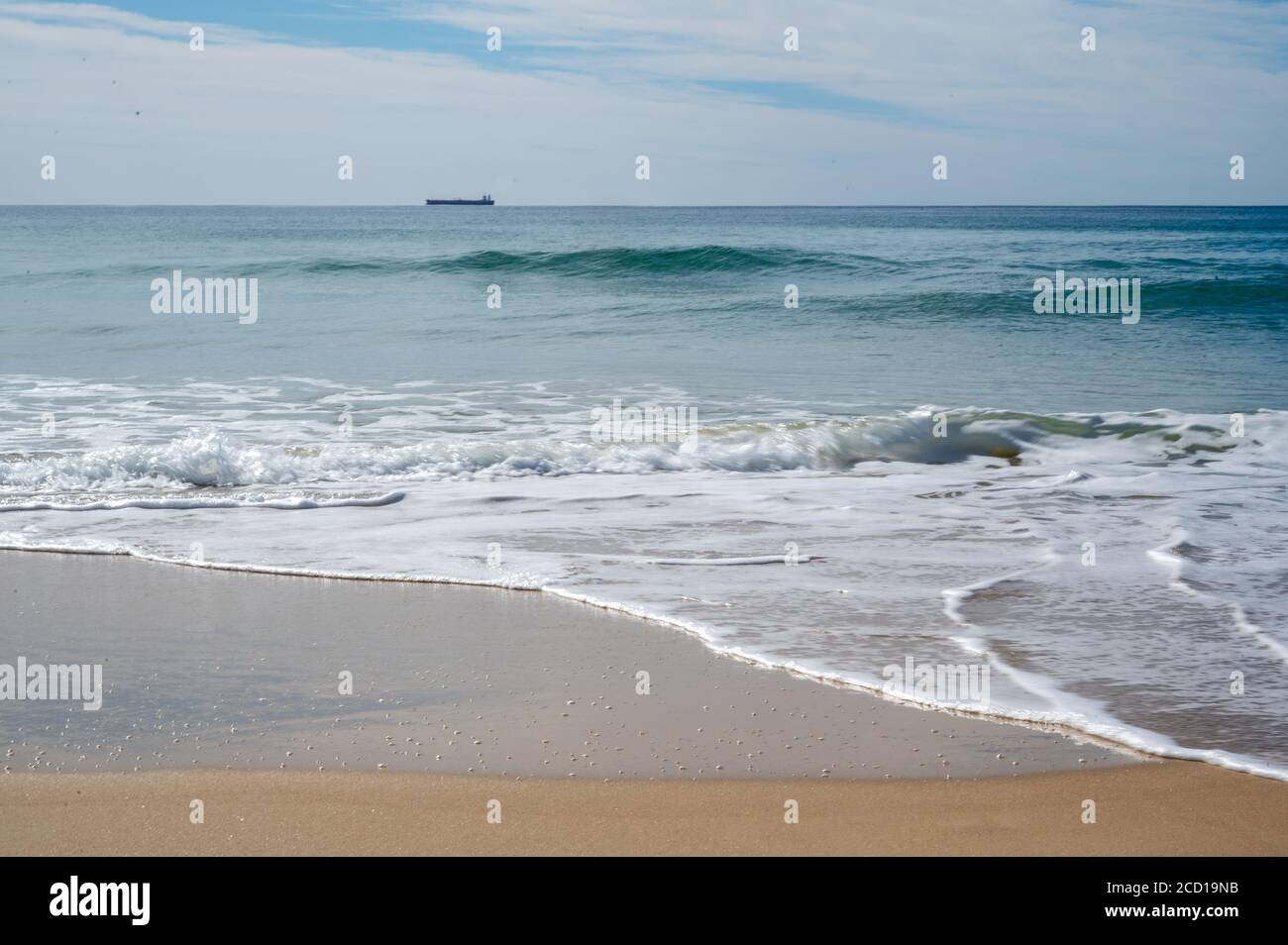 Calm ocean at the Sunshine Coast of Queensland, Australia Stock Photo ...