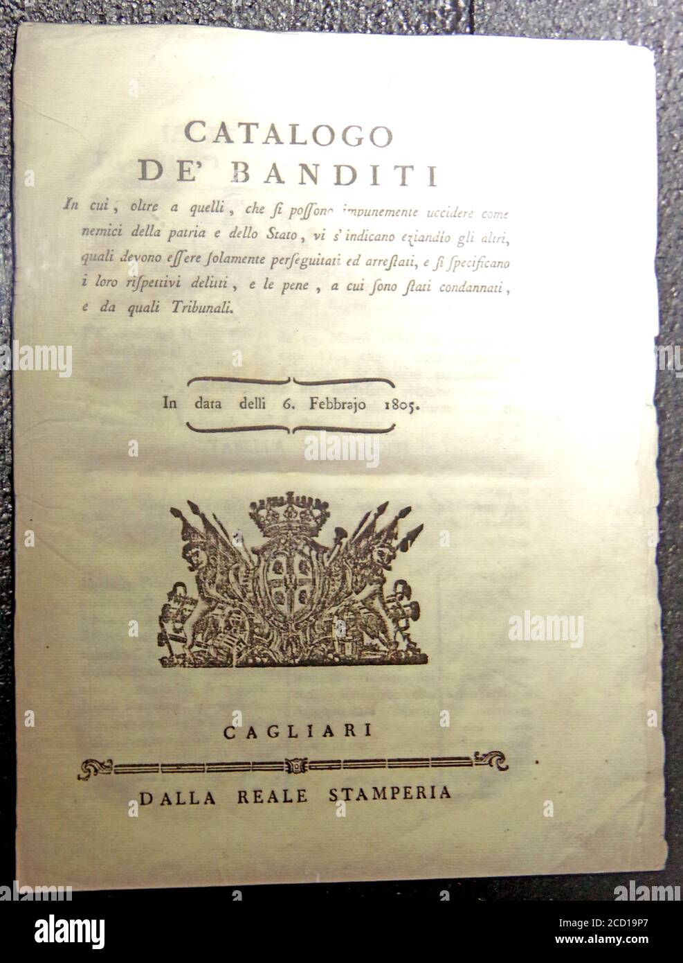 Aggius, Sardinia, Italy. Museo del banditismo (banditry museum Stock ...