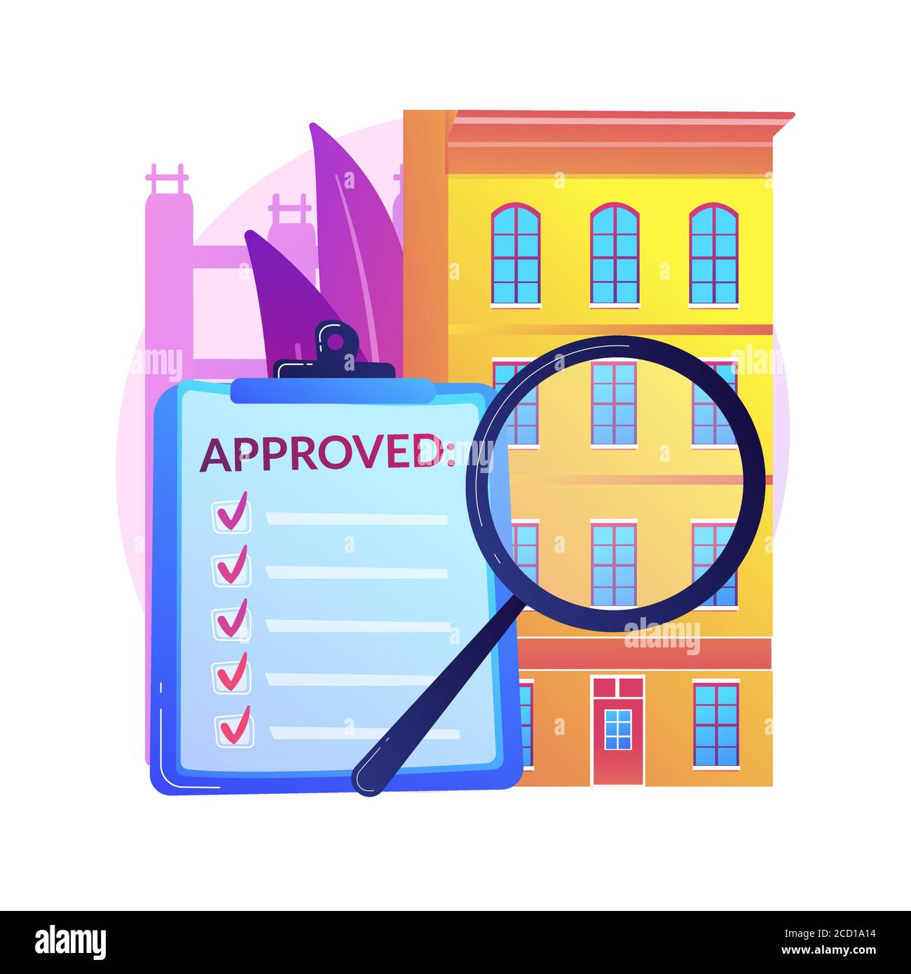 Construction quality control abstract concept vector illustration Stock ...