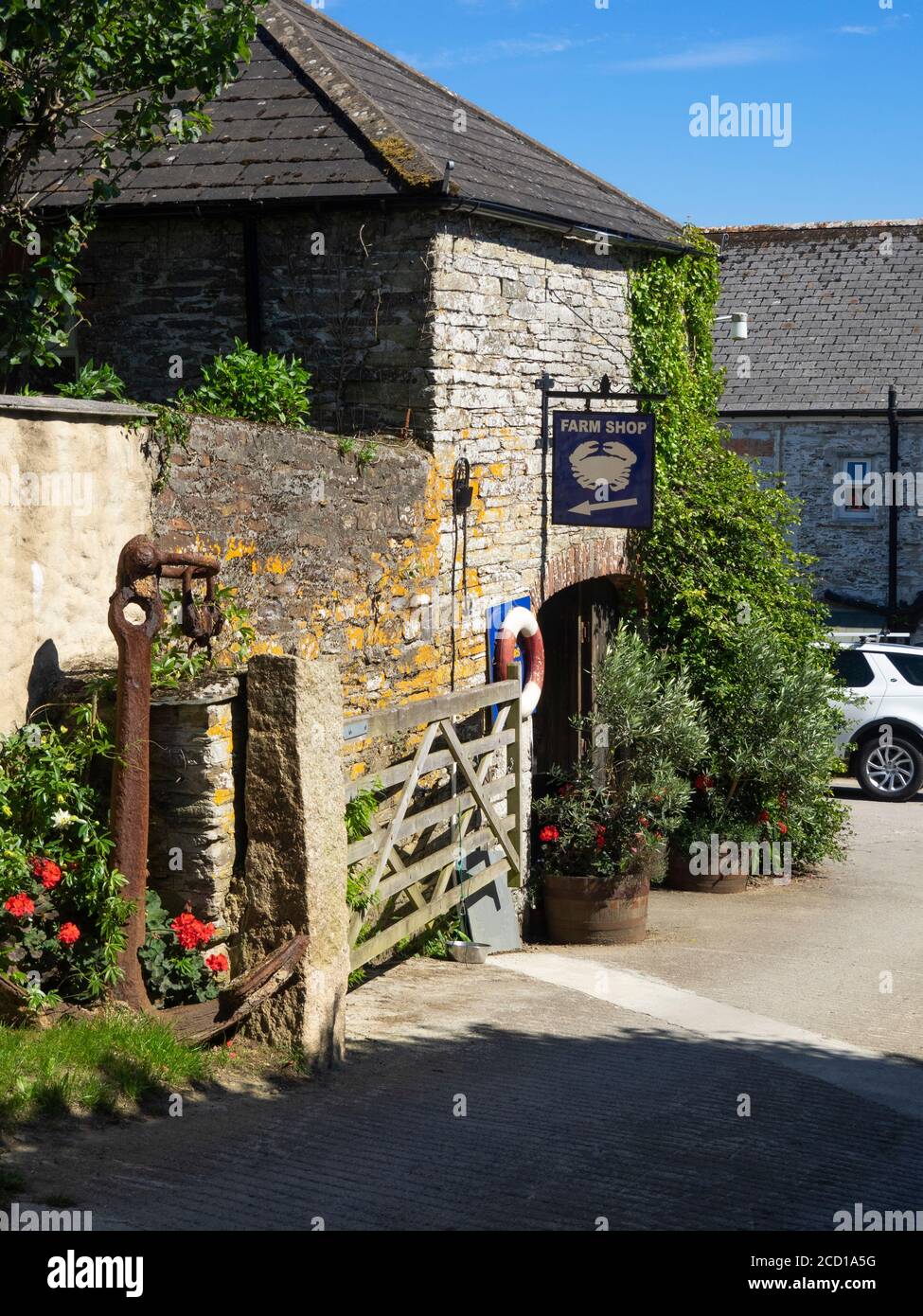 Curgurrell Farm Shop, Portscatho, The Roseland Peninsula, Cornwall, UK ...