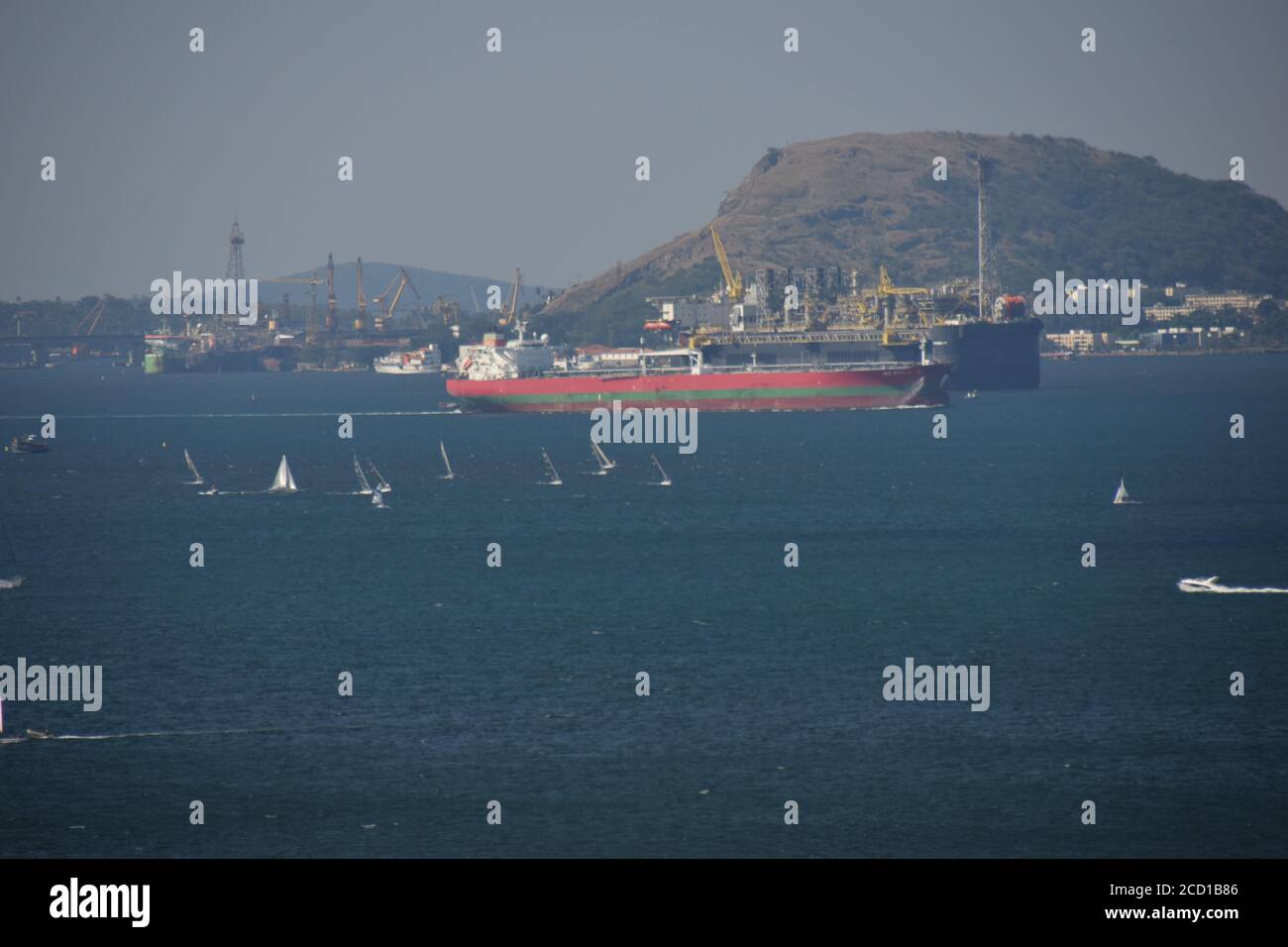 Ship oil tanker at Guanabara bay in Rio de Janeiro Stock Photo - Alamy