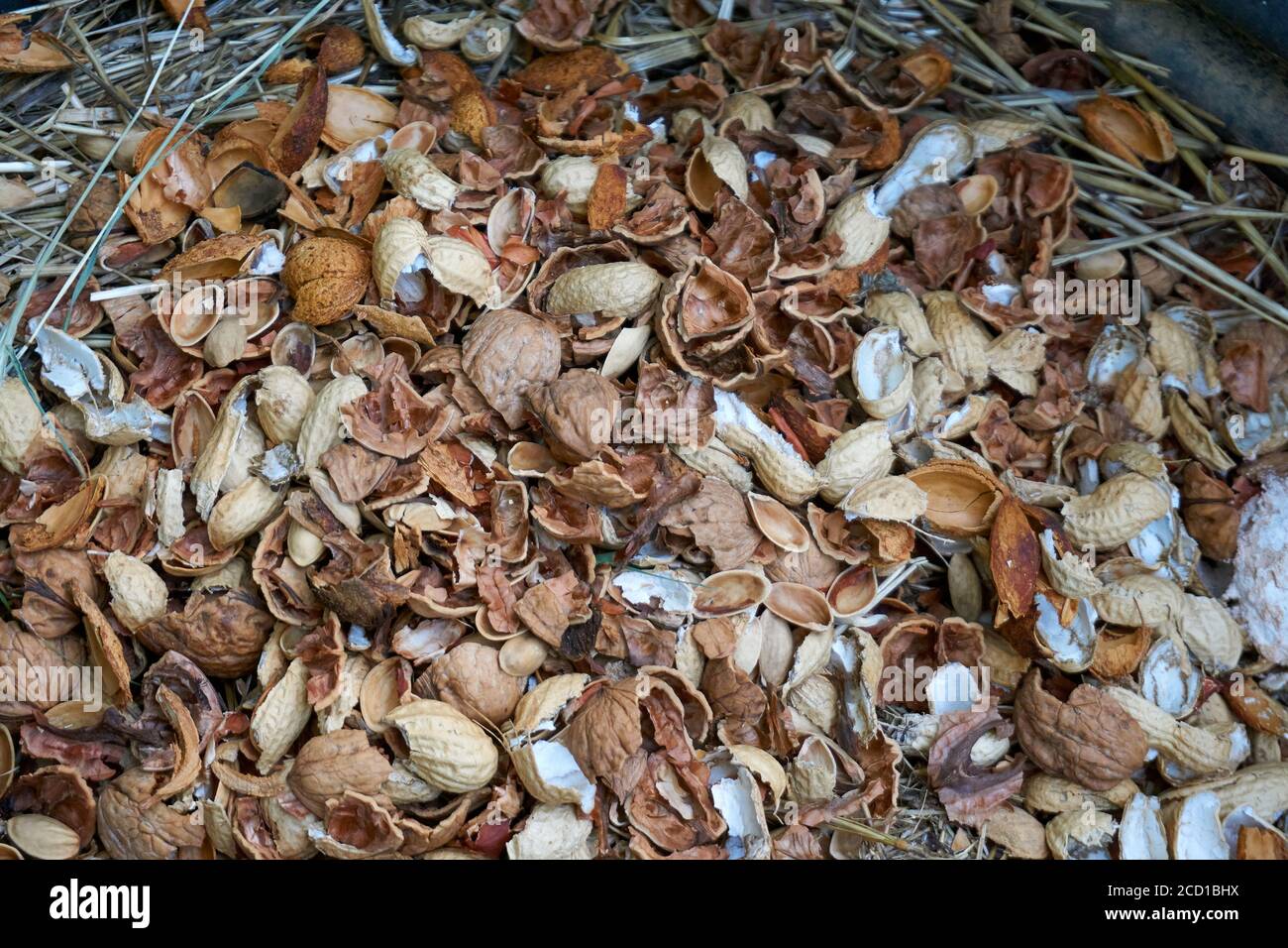 Preparing compost in the garden Stock Photo - Alamy