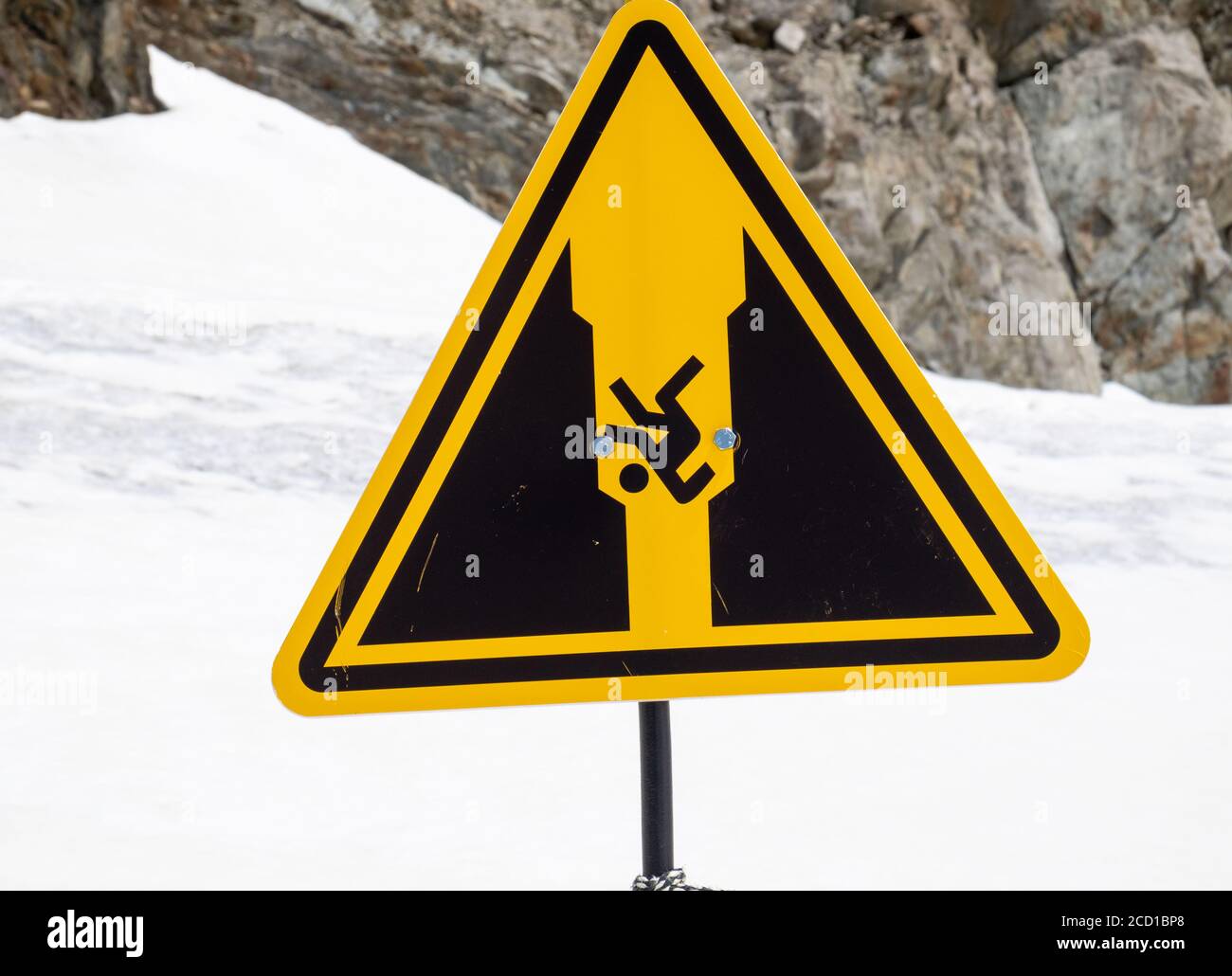Danger warning sign ski resort hi-res stock photography and images - Alamy